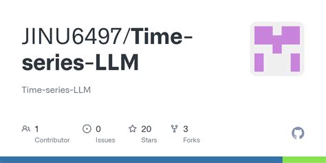 GitHub JINU6497 Time Series LLM Time Series LLM