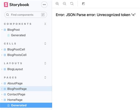 Storybook Pages That Return A Cell Do Not Render Issue Redwoodjs Redwood GitHub