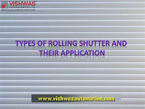 Types Of Rolling Shutter And Their Application
