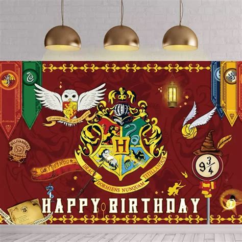Hogwarts Harry Potter Backdrop Birthday Background Banner Photo Party