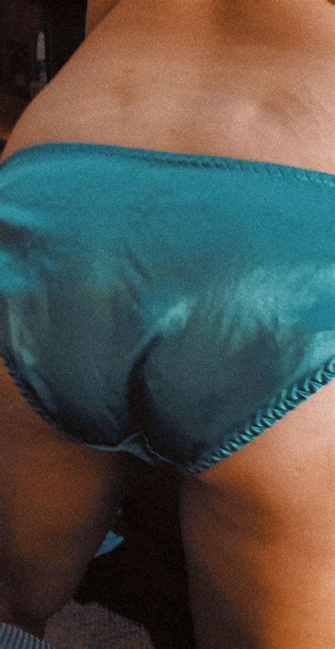 My Wifes Satin Green Rear Rsatinpanty