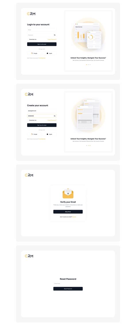 CRM Web App UI Case Study Figma UI Design SASS Behance