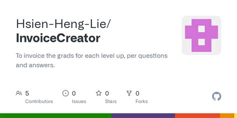 Github Hsien Heng Lieinvoicecreator To Invoice The Grads For Each