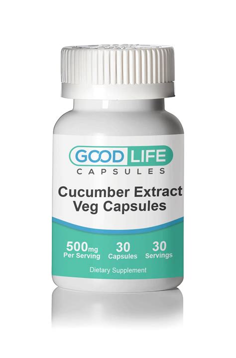 Cucumber Extract 500mg Vegan Capsules All Natural Supplement Etsy