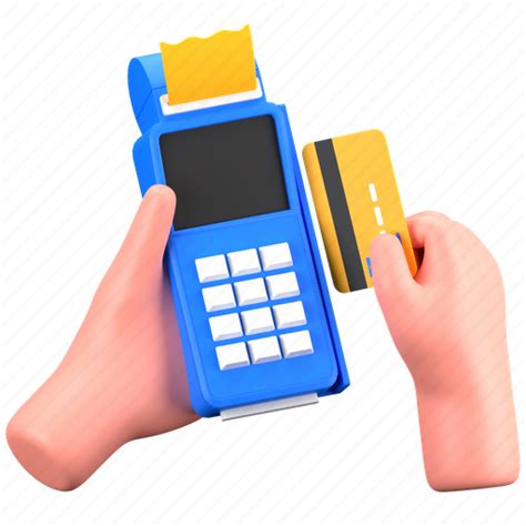 Edc Machine Card Payment Transaction Pay Finance Business 3d