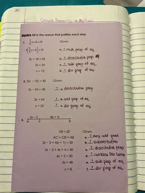 Misscalcul8 Geometry Unit 2 Logic Interactive Notebook