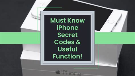 Must Know Iphone Secret Codes And Useful Function Any Tech Stuff