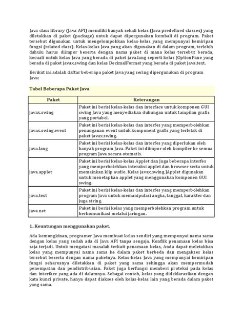 Java Class Library Pdf