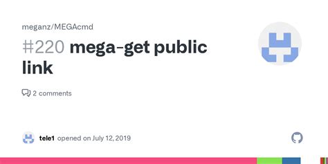 Mega Get Public Link Issue 220 Meganz MEGAcmd GitHub