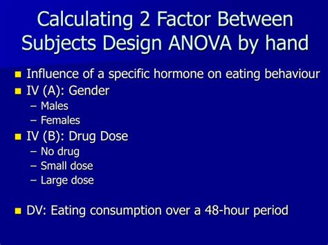 PPT Two Factor ANOVA PowerPoint Presentation ID