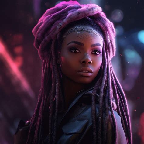 Premium Photo Closeup Portrat Of Super Black Woman