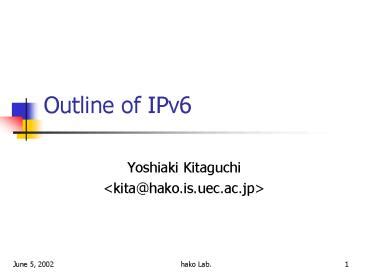 Ppt Outline Of Ipv Powerpoint Presentation Free To View Id Nwmxy