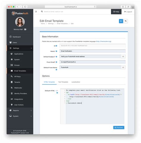 Getting Started With Email Templates In Fusionauth