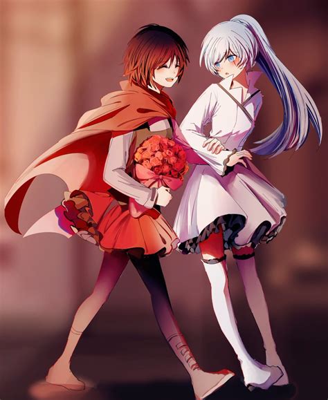 Akane On Twitter Whiterose RWBY RWBYfanart RubyRose WeissSchnee RWBYValentinesDay