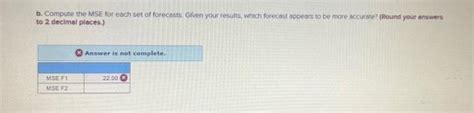 solved problem 3 21 static two different forecasting