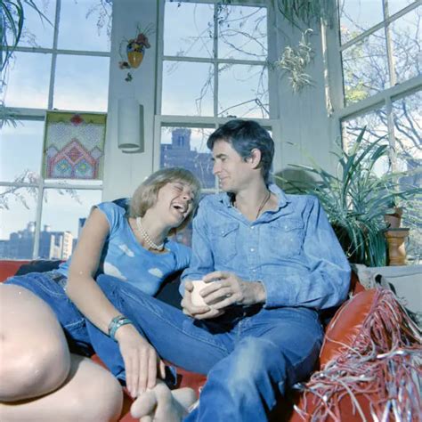 Actor Anthony Perkins And Photographer Berry Berenson Pose For Port Old