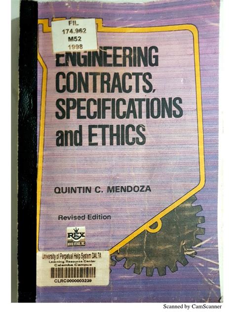 Engineering Contracts Specificationsand Ethics Pdf