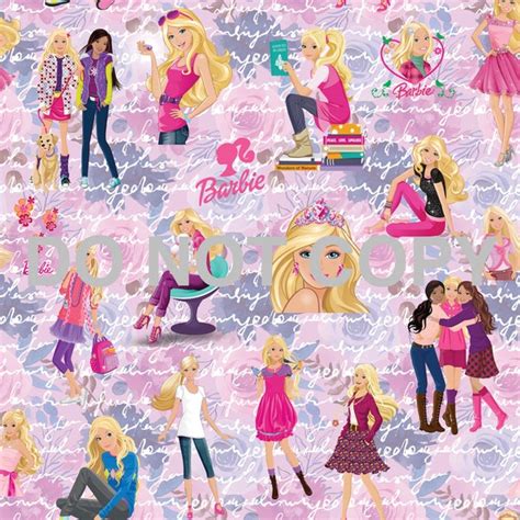 Seamless Barbie Pattern Etsy