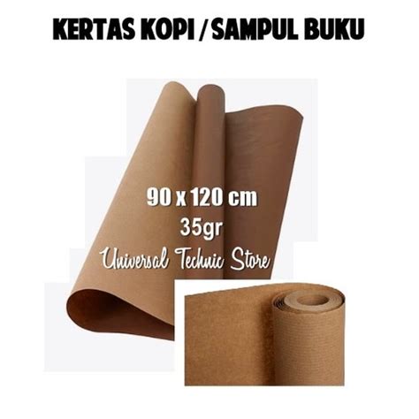 Jual Kertas Sampul Kado Cokelat Premium Kertas Kopi Gr X Cm Jakarta Pusat