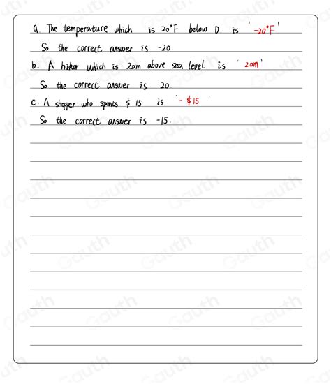 Solved Draw A Line To Match Each Situation On The Left To The Number That Represent The