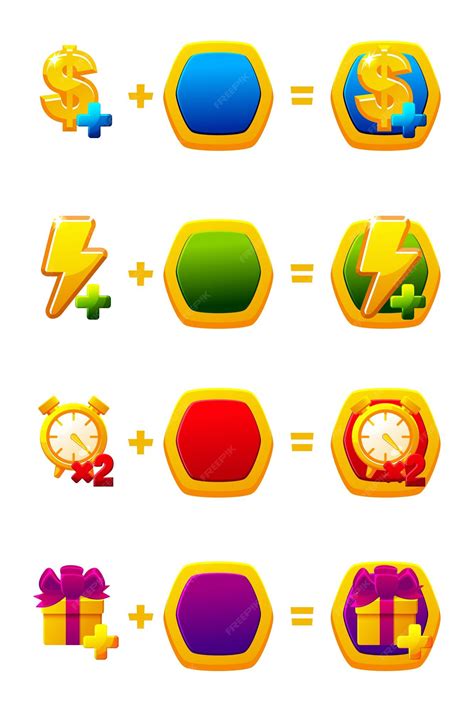 Premium Vector Game Ui App Icons Make Your Icon For A 2d Game