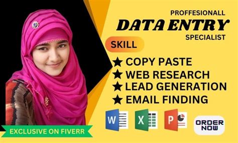 Do Fast Accurate Data Entry Copy Paste Web Research Lead Generation