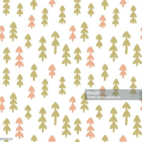 침 엽 수 겨울 숲 다채로운 원활한 벡터 패턴입니다 손 그림 벽지 포장 섬유 포스터 직물에 대 한 인쇄 가문비나무에 대한 스톡 벡터 아트 및 기타 이미지 Istock