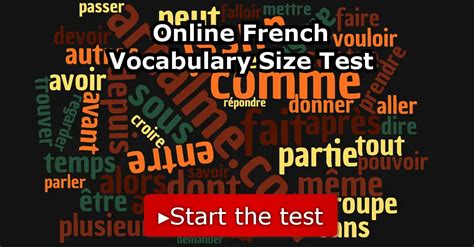 Online French Vocabulary Size Test