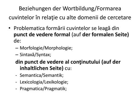 Structura Limbii Morphologie Ppt Herunterladen