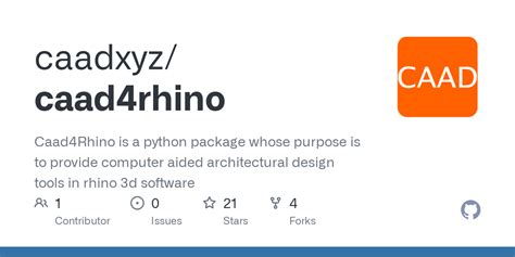 Github Caadxyzcaad4rhino Caad4rhino Is A Python Package Whose