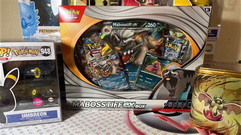 New Mabosstiff Ex Box Pokemon Tin And Single Pack Blisters Opening