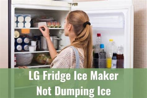 Lg Fridge Ice Maker Not Dumping Icekeeps Dispensing Ice Ready To Diy