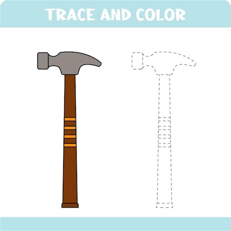 Feuille De Travail Avec Jeu éducatif De Trace Et De Couleur Pour Les