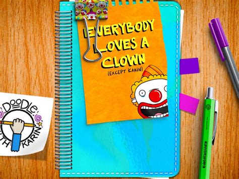Everybody Loves A Clown Digital Stickers Graphic By Doodle With Karin