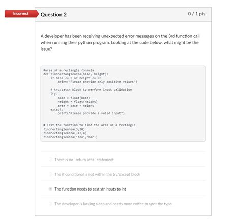Solved A Developer Has Been Receiving Unexpected Error Chegg
