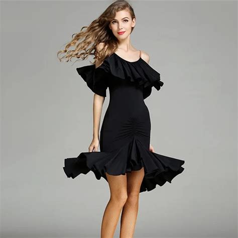 Red Latin Dance Dress Fringe Women Latin Dress Dancing Clothes