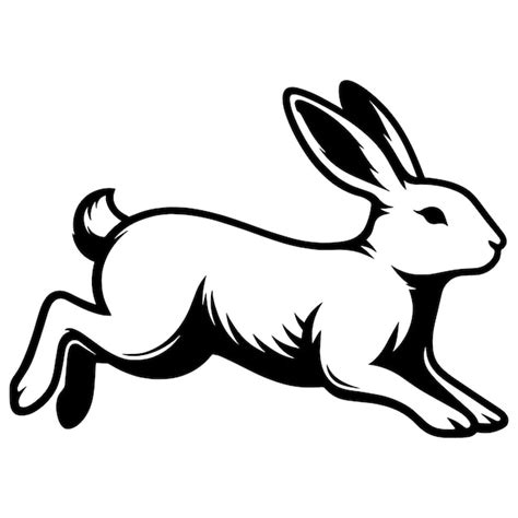 Running Rabbit Svg Premium Ai Generated Vector