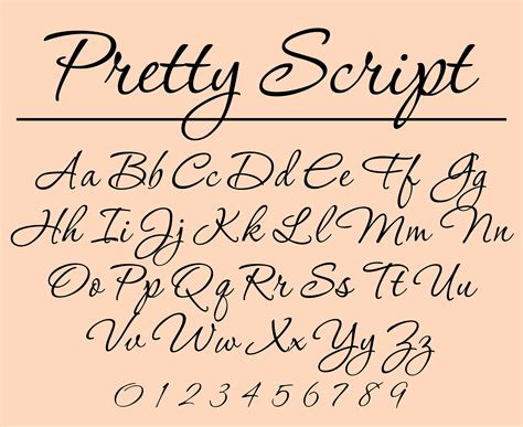 Girly Cursive Alphabet Fonts