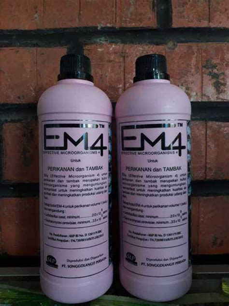 Pupuk Organik Cair EM4 Untuk Perikanan Dan Tambak 1L 1 Liter Lazada