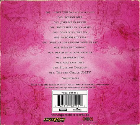 Him Razorblade Romance Cd Album Limited Edition Discogs