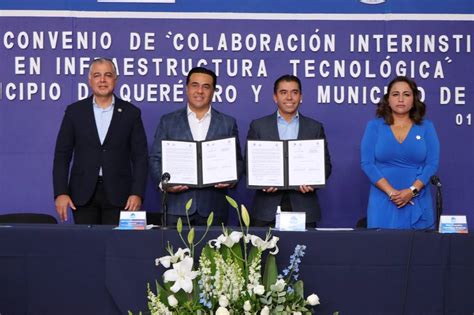 Firman Corregidora Y Querétaro Convenio En Materia De Seguridad