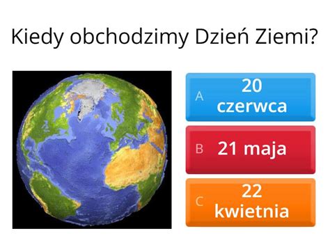 Dzie Ziemi Quiz