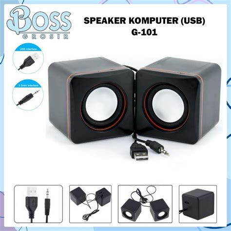 Jual SPEAKER KOMPUTER LAPTOP PC NOTEBOOK USB SPEAKER G101 USB MINI MULTIMEDIA SPEAKER