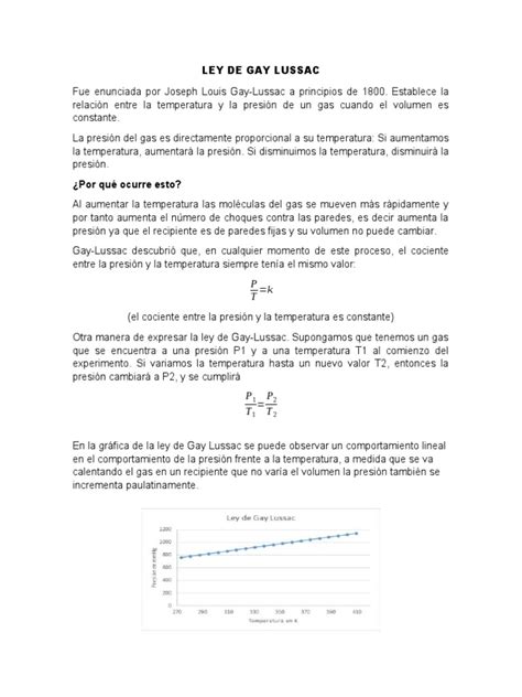 Ley De Gay Lussac Pdf