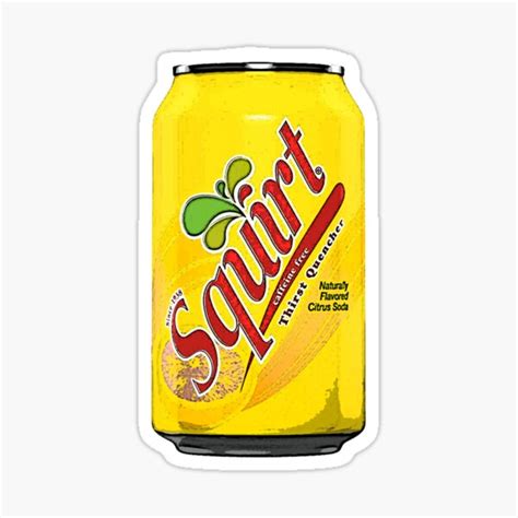 Squirt Soda Sticker For Sale By Sedesign Redbubble