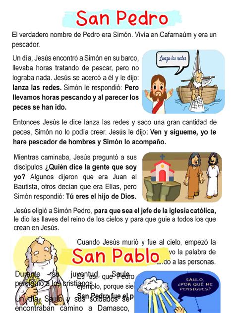 Ficha San Pedro Y San Pablo Pdf