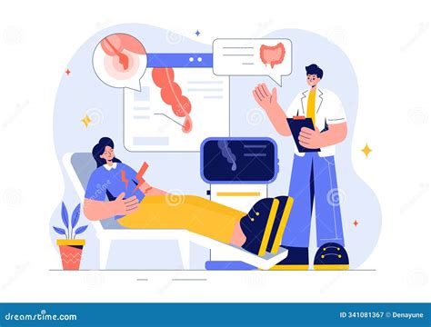 Appendicitis Vector Illustration Featuring Inflammation Of The Appendix