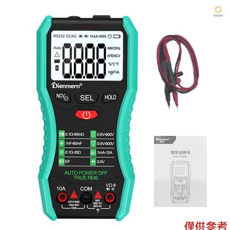 Portable Digital Multitester Backlight Voltmeter Handheld Lcd Digital Multimeter Intelligent