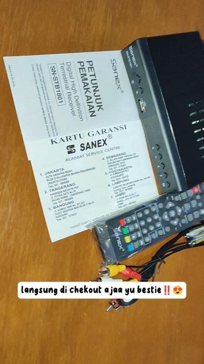 SET TOP BOX TV DIGITAL SANEX DVBT SET TOP BOX UNTUK TV TABUNG STB TV BOX DIGITAL MURAH