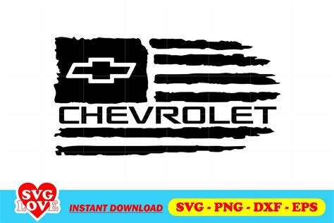 Chevrolet American Flag Svg Gravectory